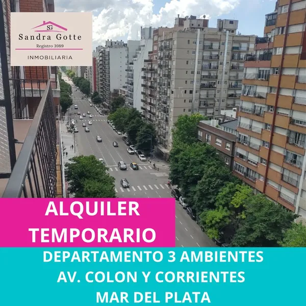 DEPARTAMENTO 3 AMBIENTES EN AV. COLON Y CORRIENTES. MAR DEL PLATA ...